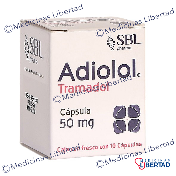 ADIOLOL ( TRAMADOL ) 50 MG C/10 CAPSULAS | Medicinas Libertad